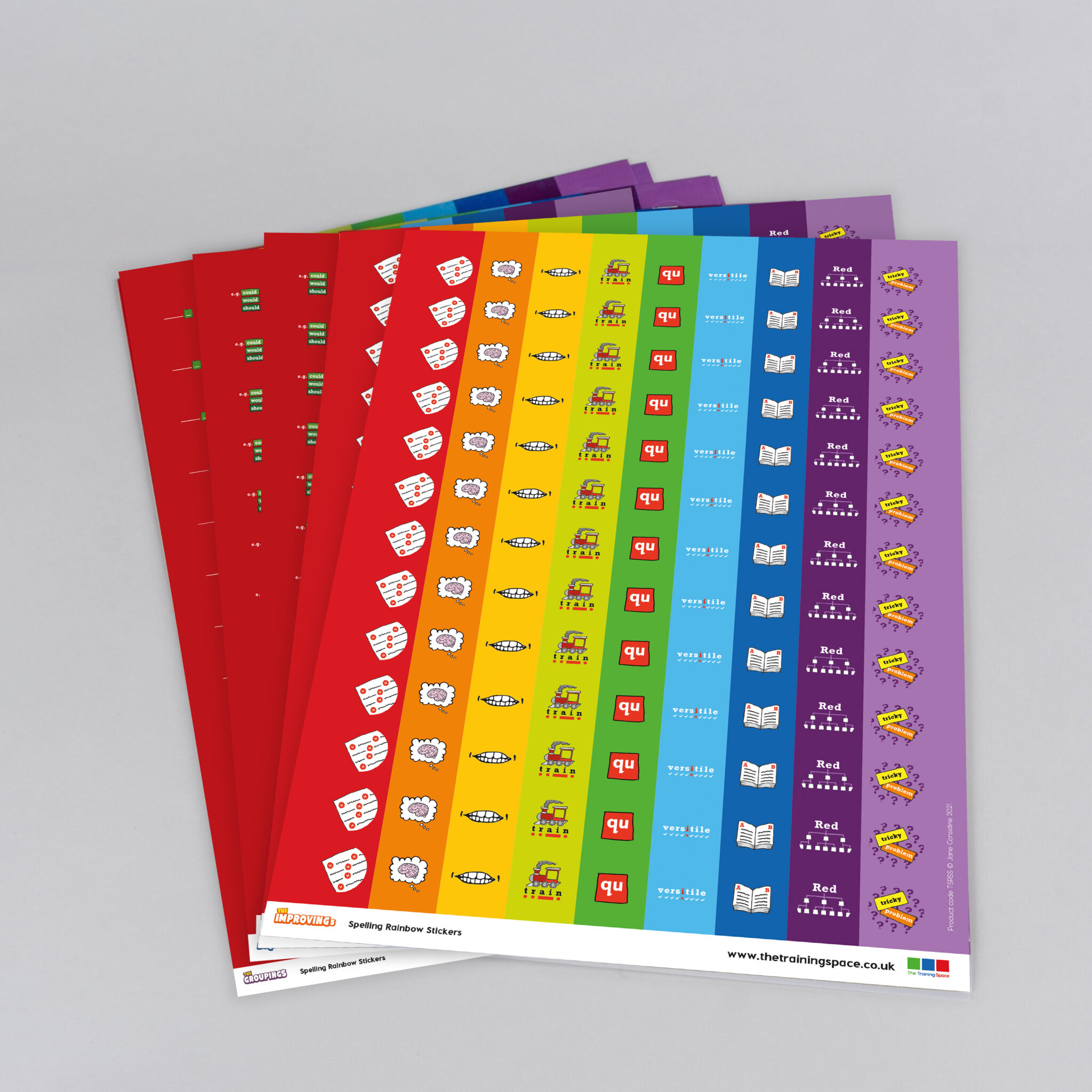 The Spelling Rainbow A1 Poster by Jane Considine